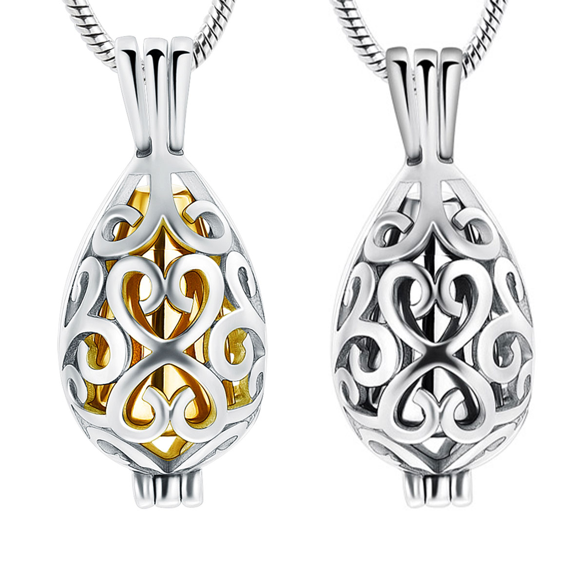 Teardrop Stainless Steel Pendants - Lucentt Funeral Products